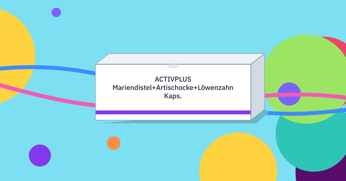 Symbolbild: Packung mit der Aufschrift ACTIVPLUS Mariendistel+Artischocke+Löwenzahn Kaps. (PZN 20119571) – Verfügbarkeit und Bezug in Apotheken in Frankfurt am Main