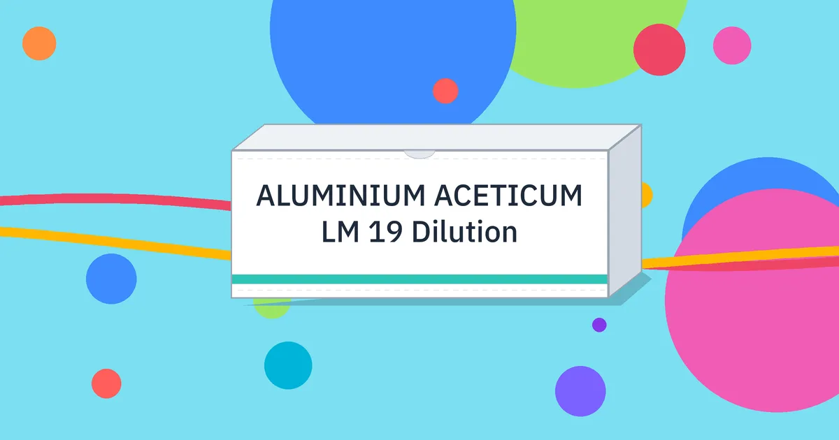 Symbolbild: Packung mit der Aufschrift ALUMINIUM ACETICUM LM 19 Dilution (PZN 13316319) – Verfügbarkeit und Bezug in Apotheken in Frankfurt am Main