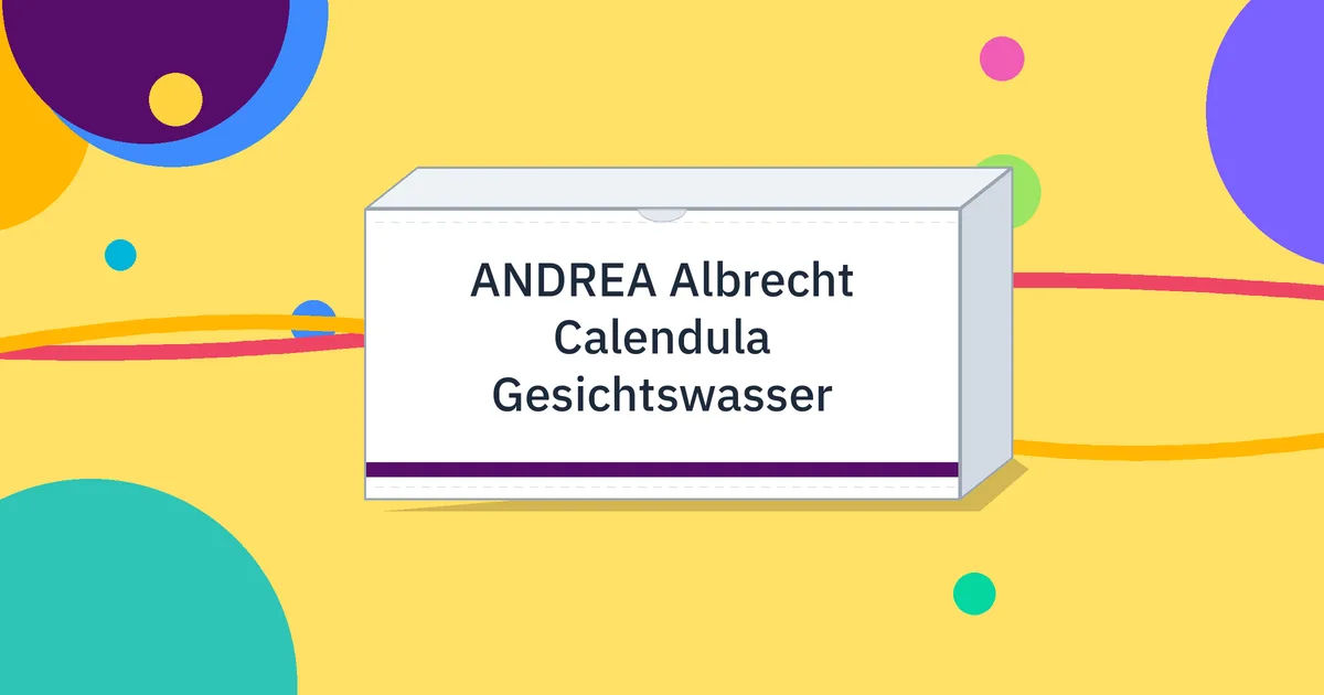 Symbolbild: Packung mit der Aufschrift ANDREA Albrecht Calendula Gesichtswasser (PZN 10549690) – Verfügbarkeit und Bezug in Apotheken in Frankfurt am Main