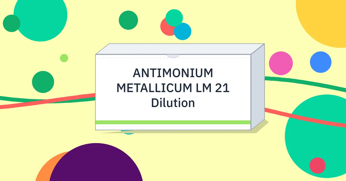 Symbolbild: Packung mit der Aufschrift ANTIMONIUM METALLICUM LM 21 Dilution (PZN 13373613) – Verfügbarkeit und Bezug in Apotheken in Frankfurt am Main