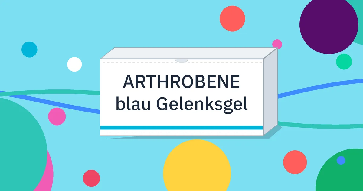 Symbolbild: Packung mit der Aufschrift ARTHROBENE blau Gelenksgel (PZN 07014494) – Verfügbarkeit und Bezug in Apotheken in Frankfurt am Main