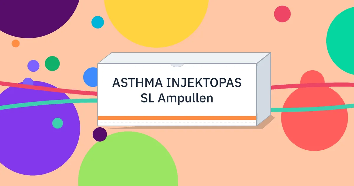 Symbolbild: Packung mit der Aufschrift ASTHMA INJEKTOPAS SL Ampullen (PZN 04864967) – Verfügbarkeit und Bezug in Apotheken in Frankfurt am Main