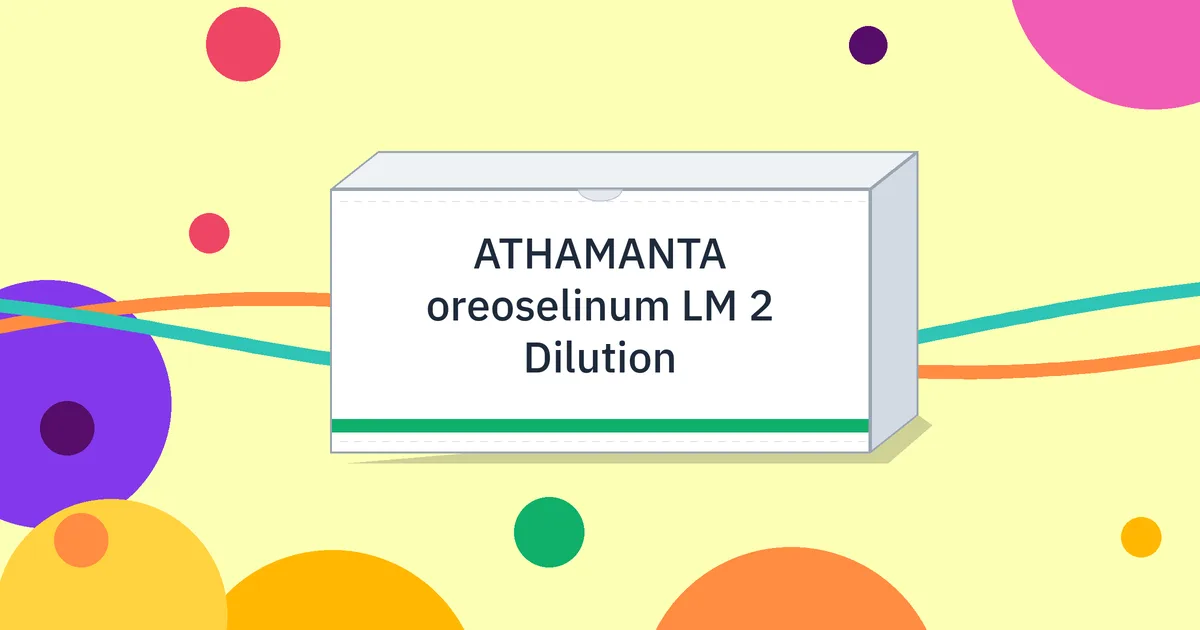 Symbolbild: Packung mit der Aufschrift ATHAMANTA oreoselinum LM 2 Dilution (PZN 13405572) – Verfügbarkeit und Bezug in Apotheken in Frankfurt am Main