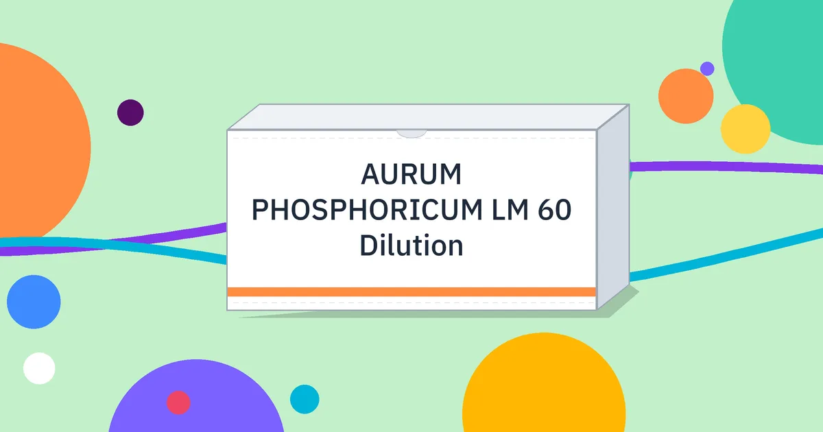 Symbolbild: Packung mit der Aufschrift AURUM PHOSPHORICUM LM 60 Dilution (PZN 13755154) – Verfügbarkeit und Bezug in Apotheken in Frankfurt am Main