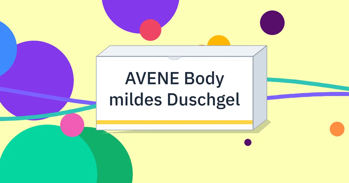 Symbolbild: Packung mit der Aufschrift AVENE Body mildes Duschgel (PZN 12746673) – Verfügbarkeit und Bezug in Apotheken in Frankfurt am Main