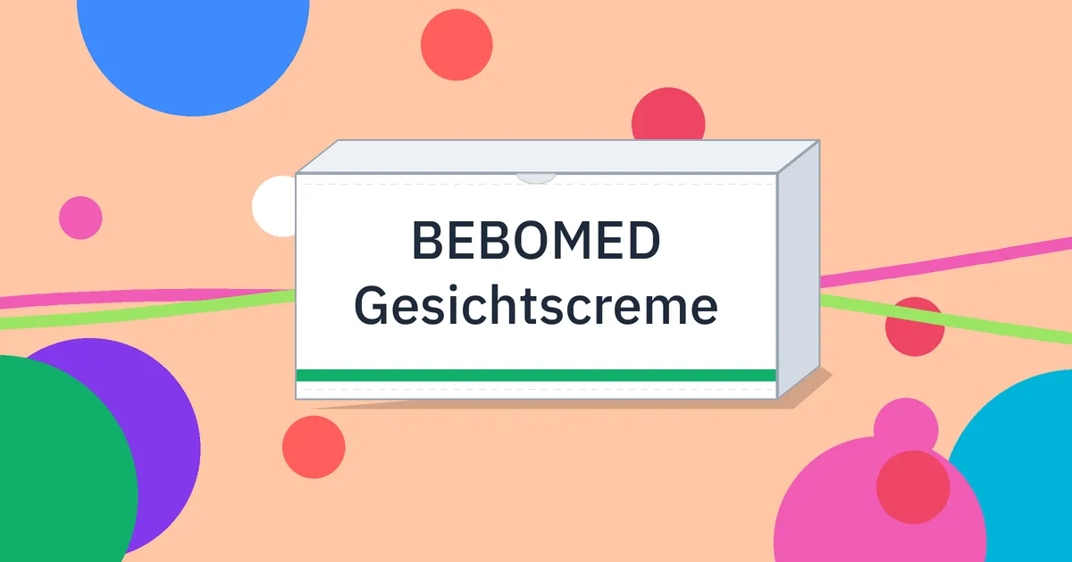 Symbolbild: Packung mit der Aufschrift BEBOMED Gesichtscreme (PZN 19631594) – Verfügbarkeit und Bezug in Apotheken in Frankfurt am Main