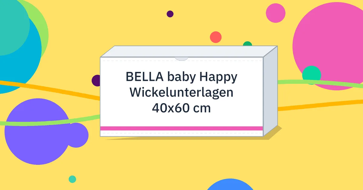 Symbolbild: Packung mit der Aufschrift BELLA baby Happy Wickelunterlagen 40x60 cm (PZN 17368224) – Verfügbarkeit und Bezug in Apotheken in Frankfurt am Main