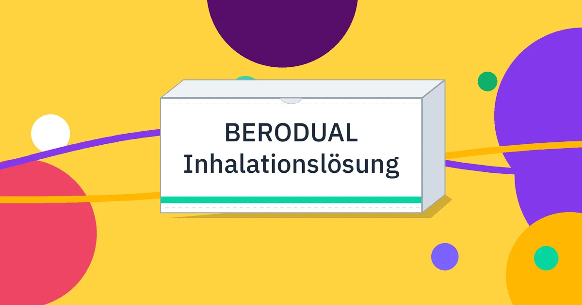 Symbolbild: Packung mit der Aufschrift BERODUAL Inhalationslösung (PZN 10941821) – Verfügbarkeit und Bezug in Apotheken in Frankfurt am Main