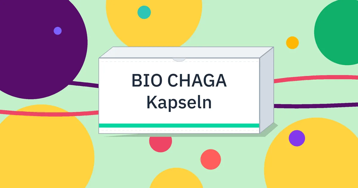 Symbolbild: Packung mit der Aufschrift BIO CHAGA Kapseln (PZN 10790078) – Verfügbarkeit und Bezug in Apotheken in Frankfurt am Main