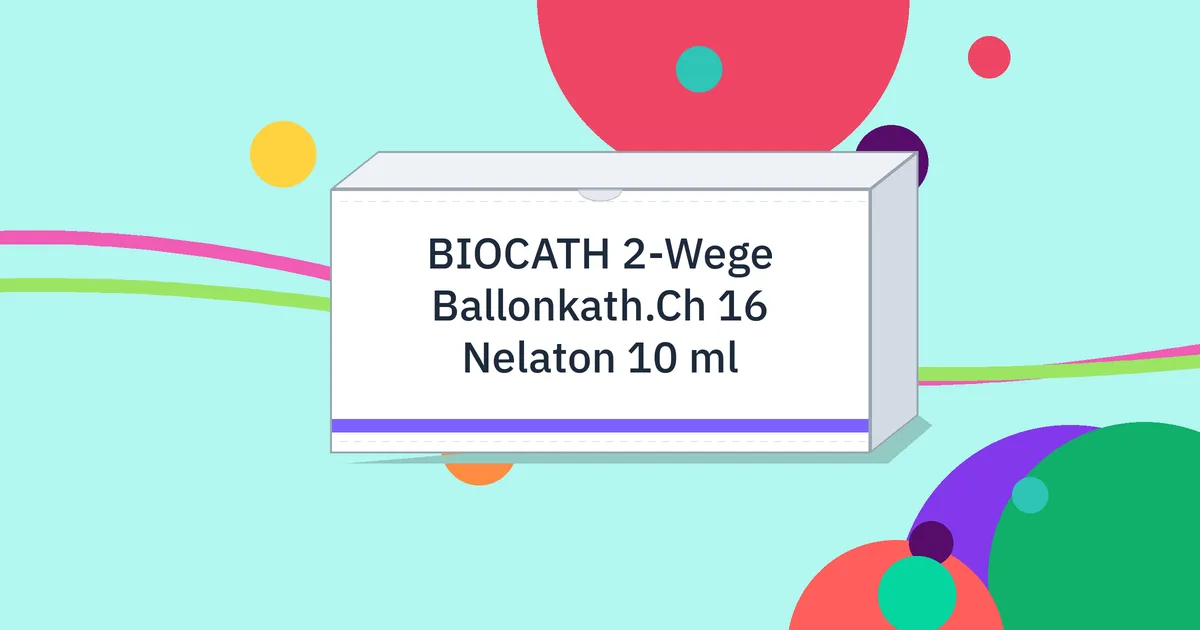 Symbolbild: Packung mit der Aufschrift BIOCATH 2-Wege Ballonkath.Ch 16 Nelaton 10 ml (PZN 04762273) – Verfügbarkeit und Bezug in Apotheken in Frankfurt am Main