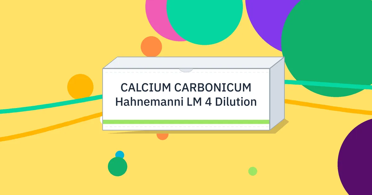 Symbolbild: Packung mit der Aufschrift CALCIUM CARBONICUM Hahnemanni LM 4 Dilution (PZN 12803402) – Verfügbarkeit und Bezug in Apotheken in Frankfurt am Main