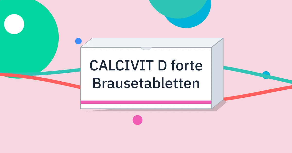 Symbolbild: Packung mit der Aufschrift CALCIVIT D forte Brausetabletten (PZN 01416518) – Verfügbarkeit und Bezug in Apotheken in Frankfurt am Main