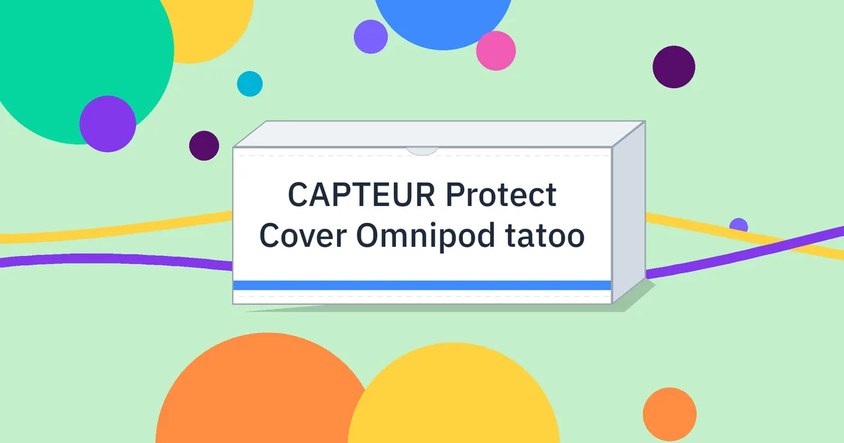 Symbolbild: Packung mit der Aufschrift CAPTEUR Protect Cover Omnipod tatoo (PZN 20203969) – Verfügbarkeit und Bezug in Apotheken in Frankfurt am Main