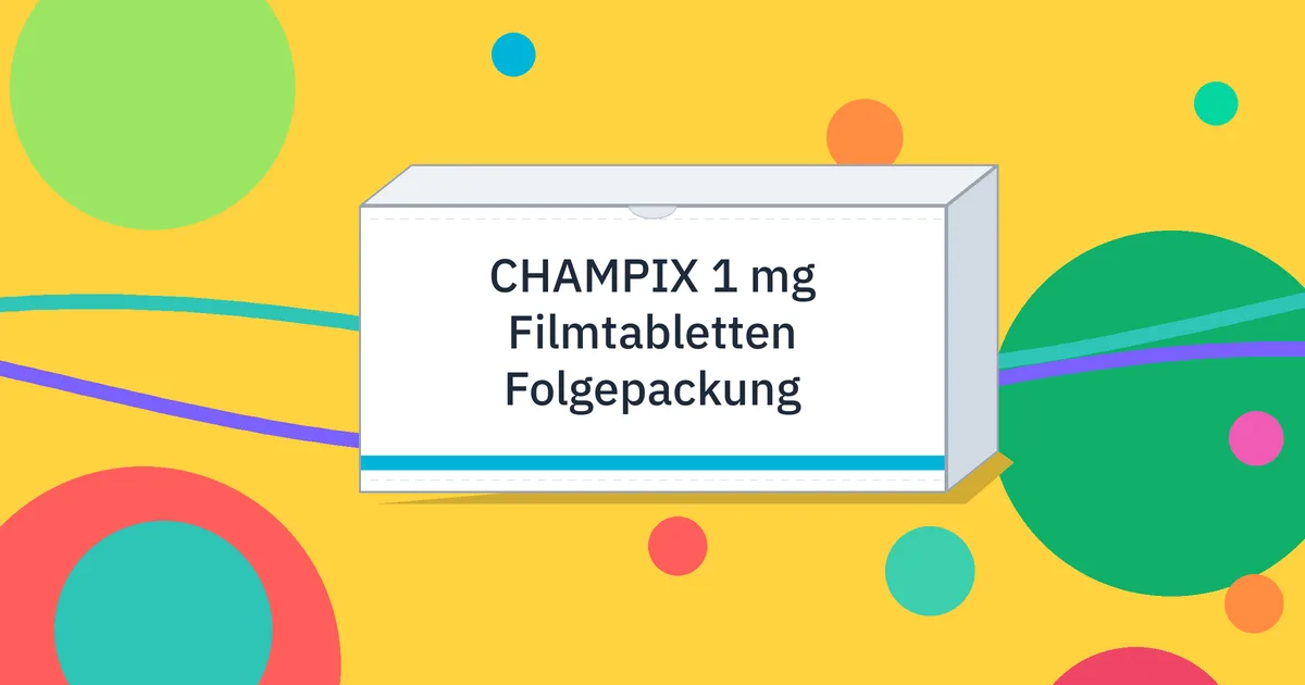 Symbolbild: Packung mit der Aufschrift CHAMPIX 1 mg Filmtabletten Folgepackung (PZN 20053145) – Verfügbarkeit und Bezug in Apotheken in Frankfurt am Main