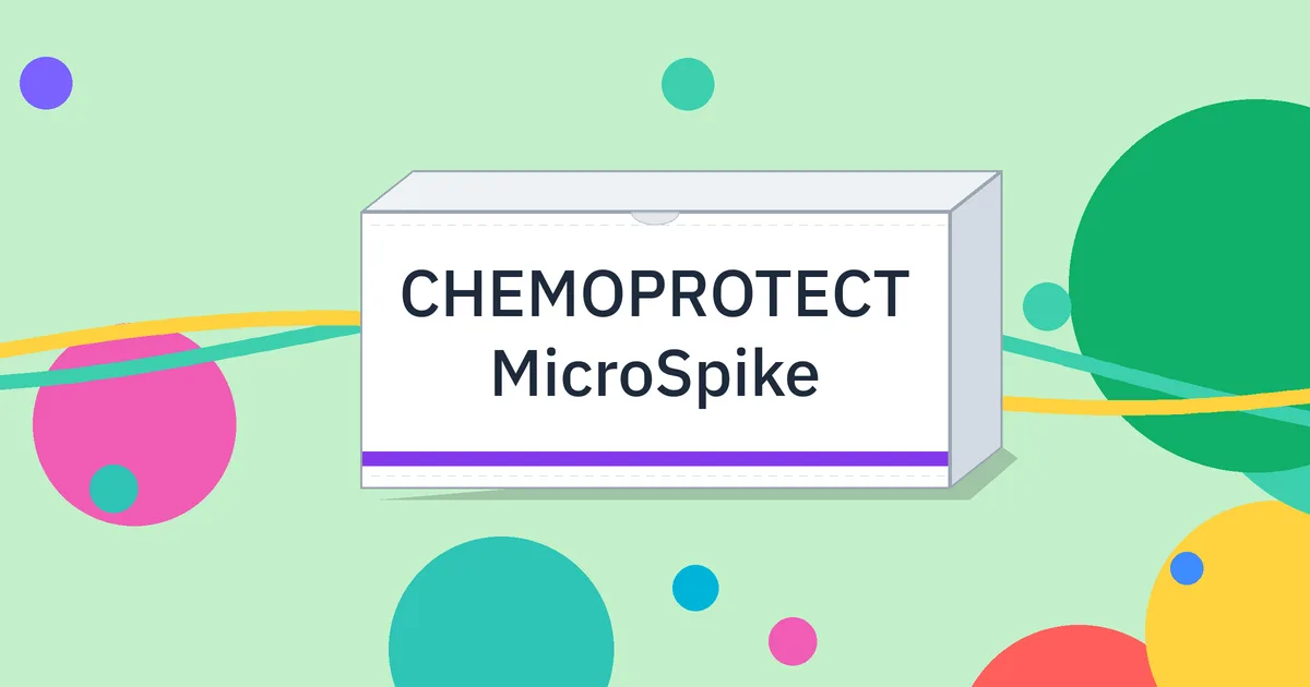 Symbolbild: Packung mit der Aufschrift CHEMOPROTECT MicroSpike (PZN 11141643) – Verfügbarkeit und Bezug in Apotheken in Frankfurt am Main