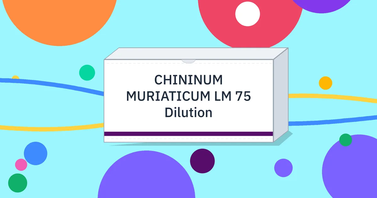 Symbolbild: Packung mit der Aufschrift CHININUM MURIATICUM LM 75 Dilution (PZN 12815405) – Verfügbarkeit und Bezug in Apotheken in Frankfurt am Main