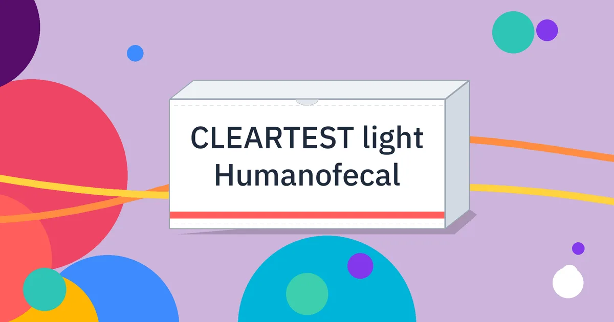 Symbolbild: Packung mit der Aufschrift CLEARTEST light Humanofecal (PZN 18761780) – Verfügbarkeit und Bezug in Apotheken in Frankfurt am Main
