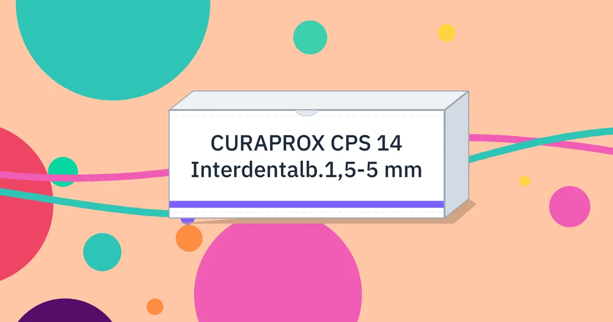 Symbolbild: Packung mit der Aufschrift CURAPROX CPS 14 Interdentalb.1,5-5 mm (PZN 05906538) – Verfügbarkeit und Bezug in Apotheken in Frankfurt am Main