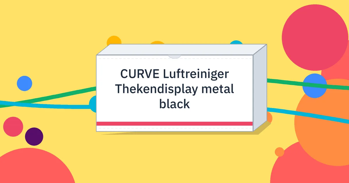 Symbolbild: Packung mit der Aufschrift CURVE Luftreiniger Thekendisplay metal black (PZN 18649304) – Verfügbarkeit und Bezug in Apotheken in Frankfurt am Main