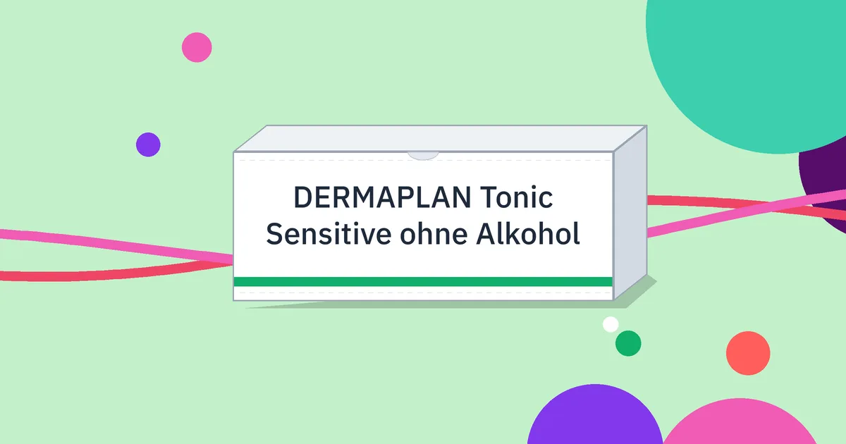 Symbolbild: Packung mit der Aufschrift DERMAPLAN Tonic Sensitive ohne Alkohol (PZN 13895553) – Verfügbarkeit und Bezug in Apotheken in Frankfurt am Main