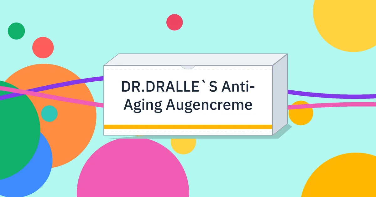 Symbolbild: Packung mit der Aufschrift DR.DRALLE`S Anti-Aging Augencreme (PZN 16703258) – Verfügbarkeit und Bezug in Apotheken in Frankfurt am Main