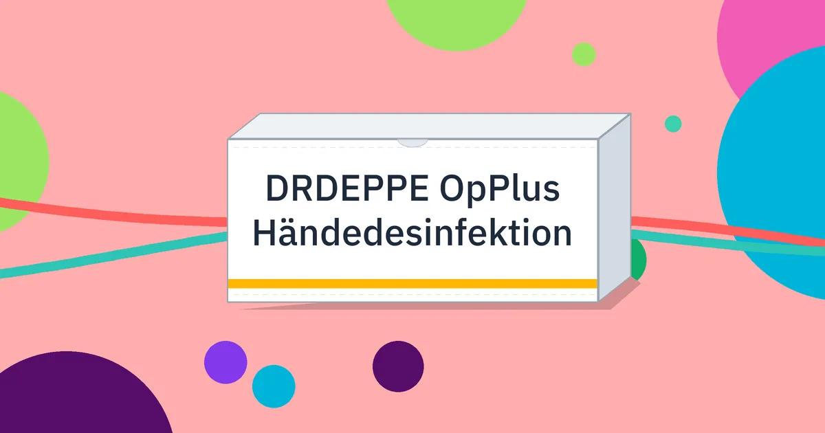 Symbolbild: Packung mit der Aufschrift DRDEPPE OpPlus Händedesinfektion (PZN 18906497) – Verfügbarkeit und Bezug in Apotheken in Frankfurt am Main