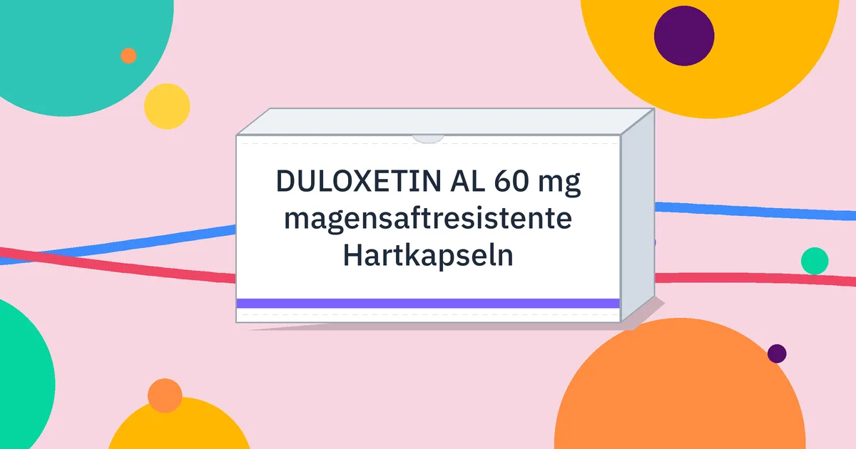 Symbolbild: Packung mit der Aufschrift DULOXETIN AL 60 mg magensaftresistente Hartkapseln (PZN 11188691) – Verfügbarkeit und Bezug in Apotheken in Frankfurt am Main