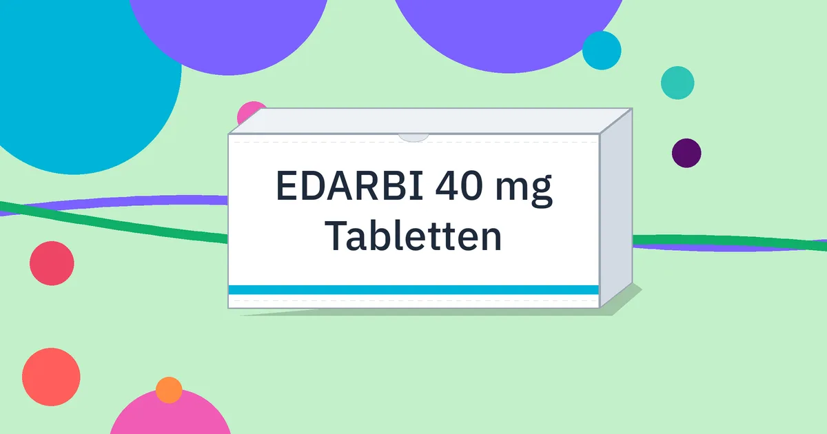Symbolbild: Packung mit der Aufschrift EDARBI 40 mg Tabletten (PZN 03100009) – Verfügbarkeit und Bezug in Apotheken in Frankfurt am Main