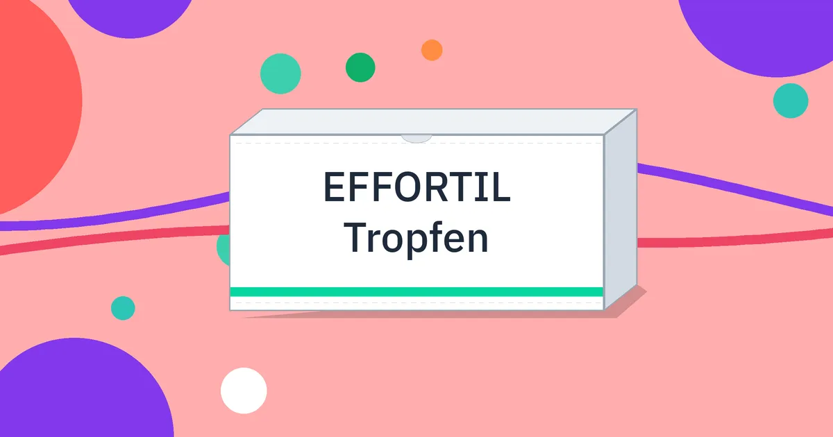 Symbolbild: Packung mit der Aufschrift EFFORTIL Tropfen (PZN 03194795) – Verfügbarkeit und Bezug in Apotheken in Frankfurt am Main