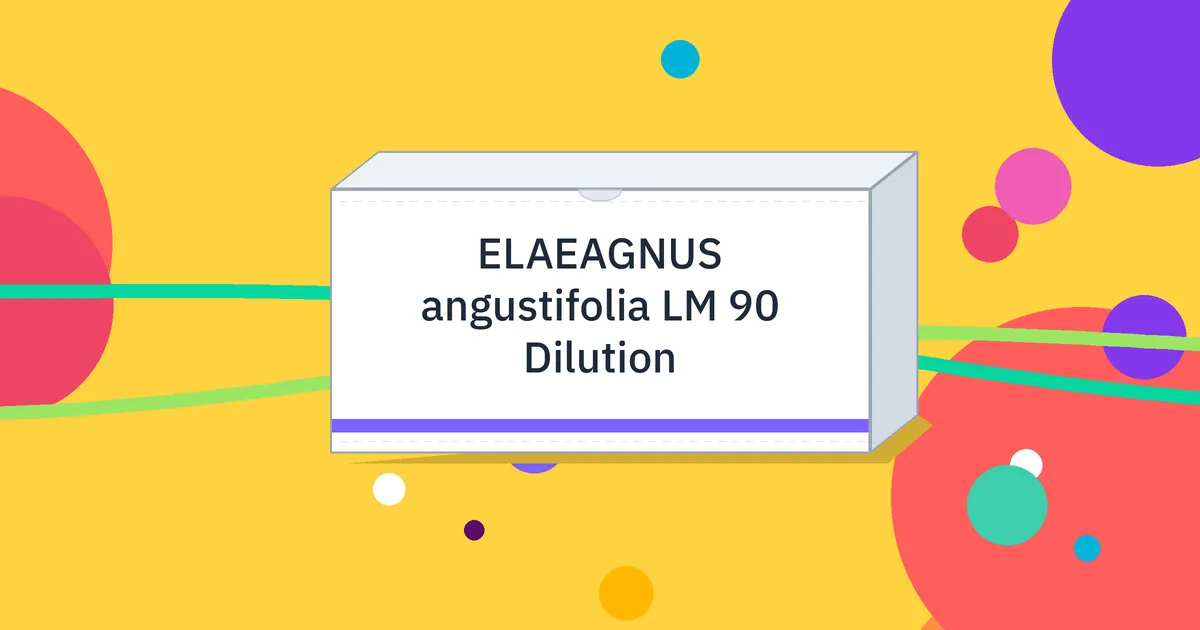 Symbolbild: Packung mit der Aufschrift ELAEAGNUS angustifolia LM 90 Dilution (PZN 13469626) – Verfügbarkeit und Bezug in Apotheken in Frankfurt am Main