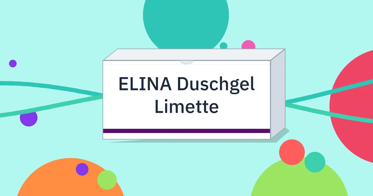 Symbolbild: Packung mit der Aufschrift ELINA Duschgel Limette (PZN 19366583) – Verfügbarkeit und Bezug in Apotheken in Frankfurt am Main