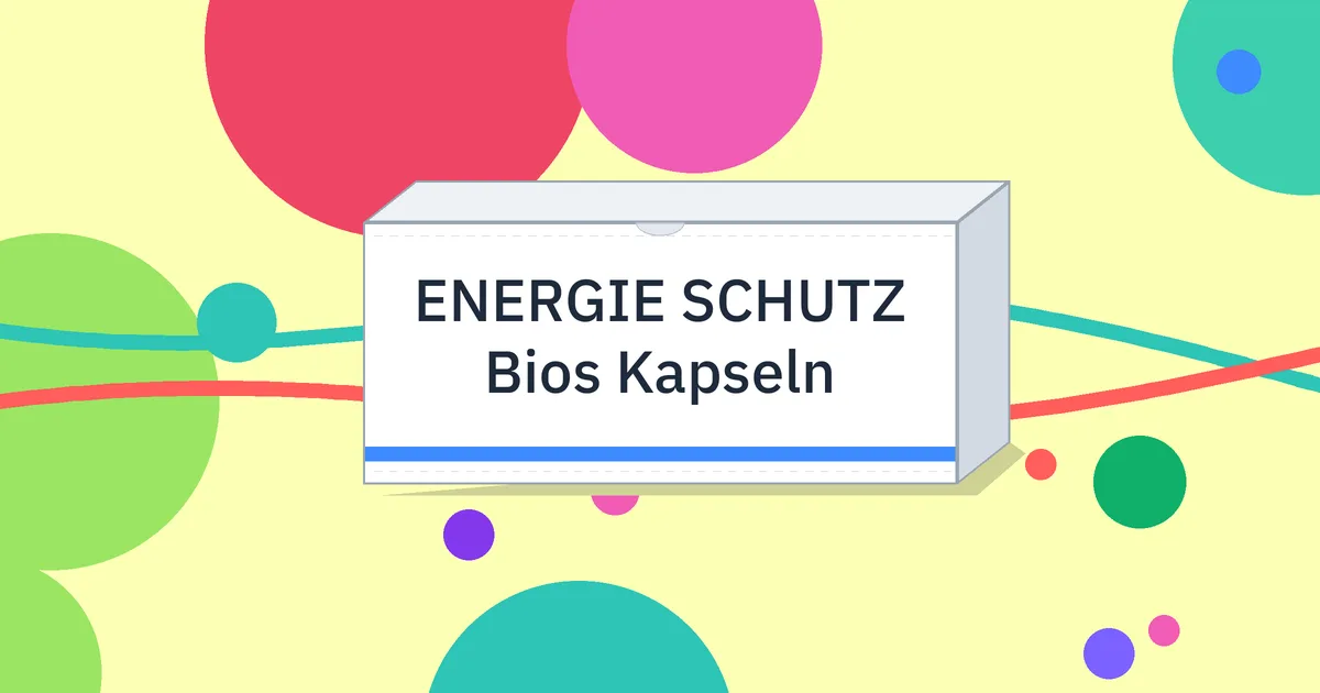 Symbolbild: Packung mit der Aufschrift ENERGIE SCHUTZ Bios Kapseln (PZN 06556980) – Verfügbarkeit und Bezug in Apotheken in Frankfurt am Main