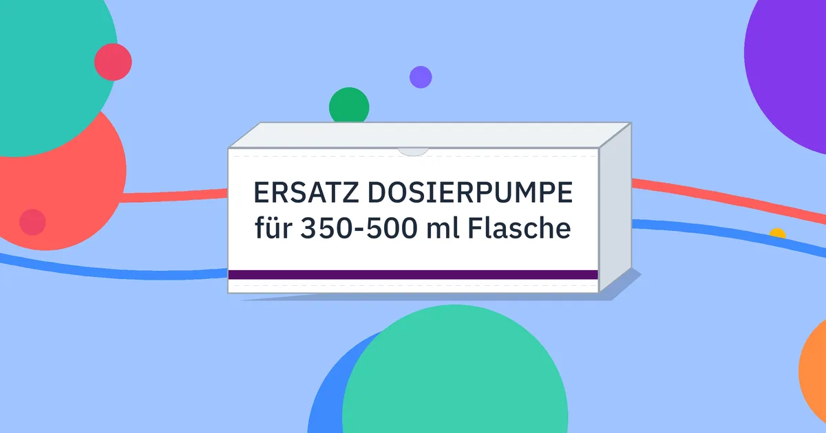 Symbolbild: Packung mit der Aufschrift ERSATZ DOSIERPUMPE für 350-500 ml Flasche (PZN 00788206) – Verfügbarkeit und Bezug in Apotheken in Frankfurt am Main
