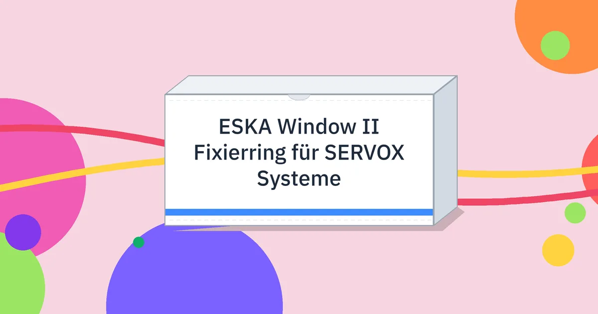 Symbolbild: Packung mit der Aufschrift ESKA Window II Fixierring für SERVOX Systeme (PZN 07049736) – Verfügbarkeit und Bezug in Apotheken in Frankfurt am Main