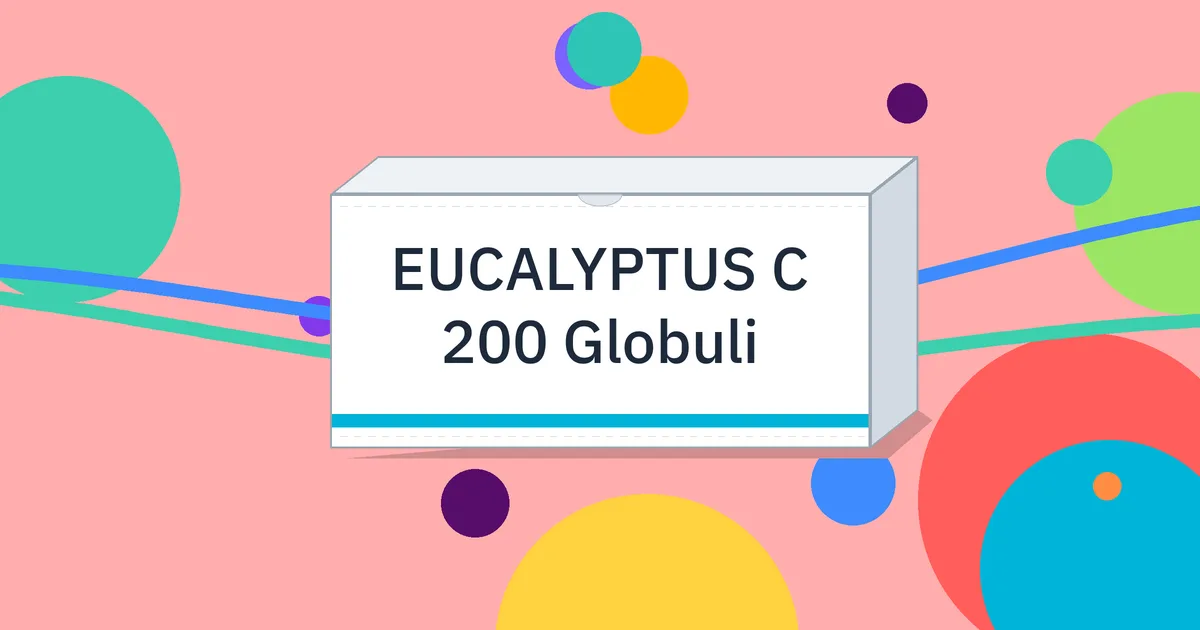 Symbolbild: Packung mit der Aufschrift EUCALYPTUS C 200 Globuli (PZN 16690811) – Verfügbarkeit und Bezug in Apotheken in Frankfurt am Main