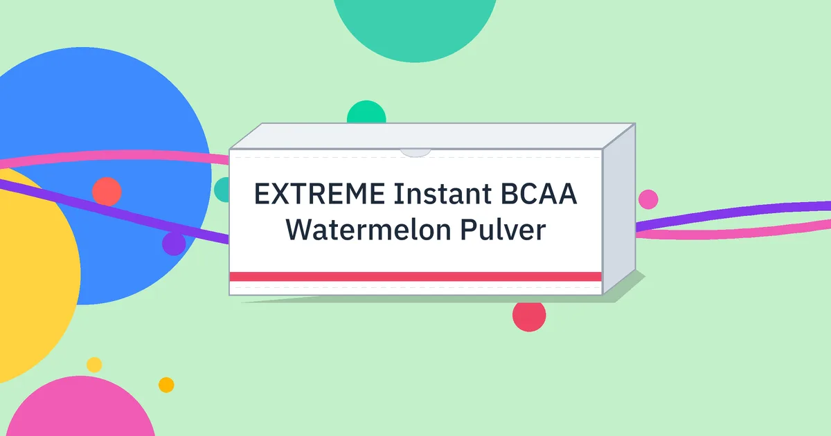 Symbolbild: Packung mit der Aufschrift EXTREME Instant BCAA Watermelon Pulver (PZN 12502043) – Verfügbarkeit und Bezug in Apotheken in Frankfurt am Main