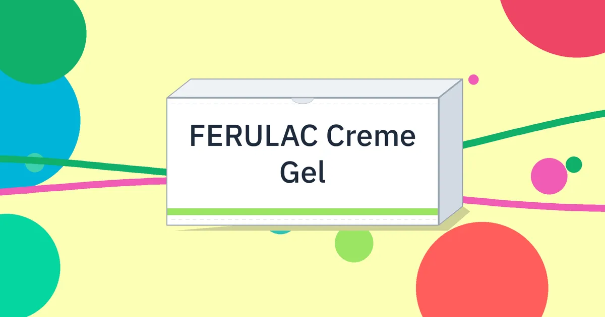 Symbolbild: Packung mit der Aufschrift FERULAC Creme Gel (PZN 19896447) – Verfügbarkeit und Bezug in Apotheken in Frankfurt am Main