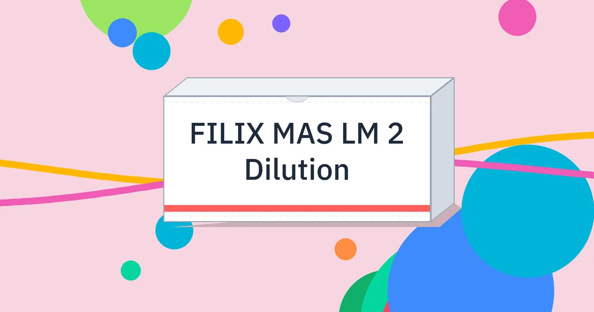 Symbolbild: Packung mit der Aufschrift FILIX MAS LM 2 Dilution (PZN 13488670) – Verfügbarkeit und Bezug in Apotheken in Frankfurt am Main