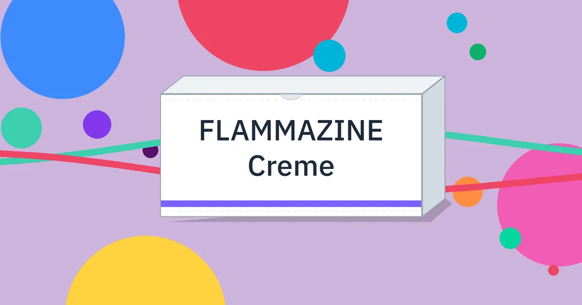 Symbolbild: Packung mit der Aufschrift FLAMMAZINE Creme (PZN 04502402) – Verfügbarkeit und Bezug in Apotheken in Frankfurt am Main
