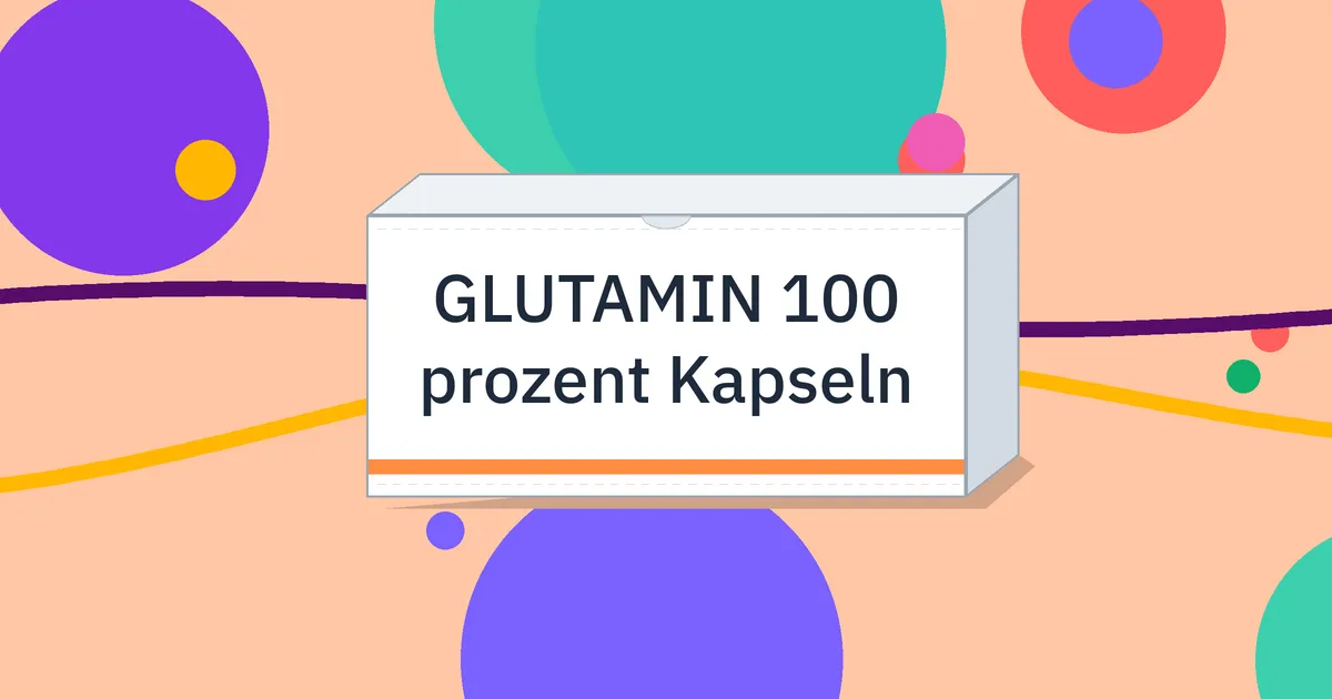 Symbolbild: Packung mit der Aufschrift GLUTAMIN 100 prozent Kapseln (PZN 09238714) – Verfügbarkeit und Bezug in Apotheken in Frankfurt am Main