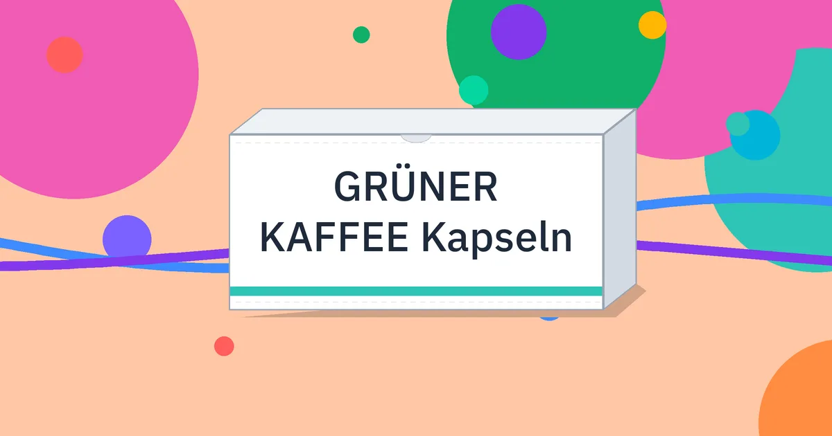 Symbolbild: Packung mit der Aufschrift GRÜNER KAFFEE Kapseln (PZN 10782245) – Verfügbarkeit und Bezug in Apotheken in Frankfurt am Main