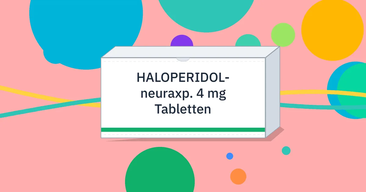 Symbolbild: Packung mit der Aufschrift HALOPERIDOL-neuraxp. 4 mg Tabletten (PZN 03479279) – Verfügbarkeit und Bezug in Apotheken in Frankfurt am Main
