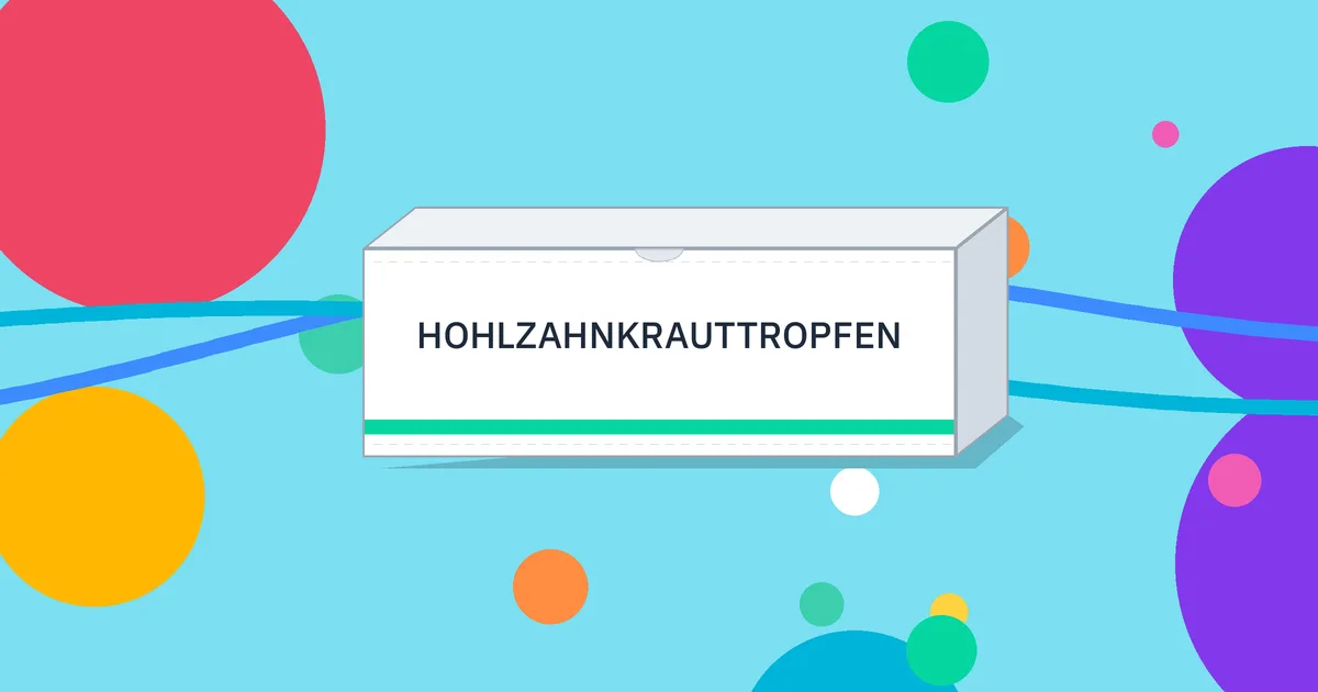 Symbolbild: Packung mit der Aufschrift HOHLZAHNKRAUTTROPFEN (PZN 11602423) – Verfügbarkeit und Bezug in Apotheken in Frankfurt am Main