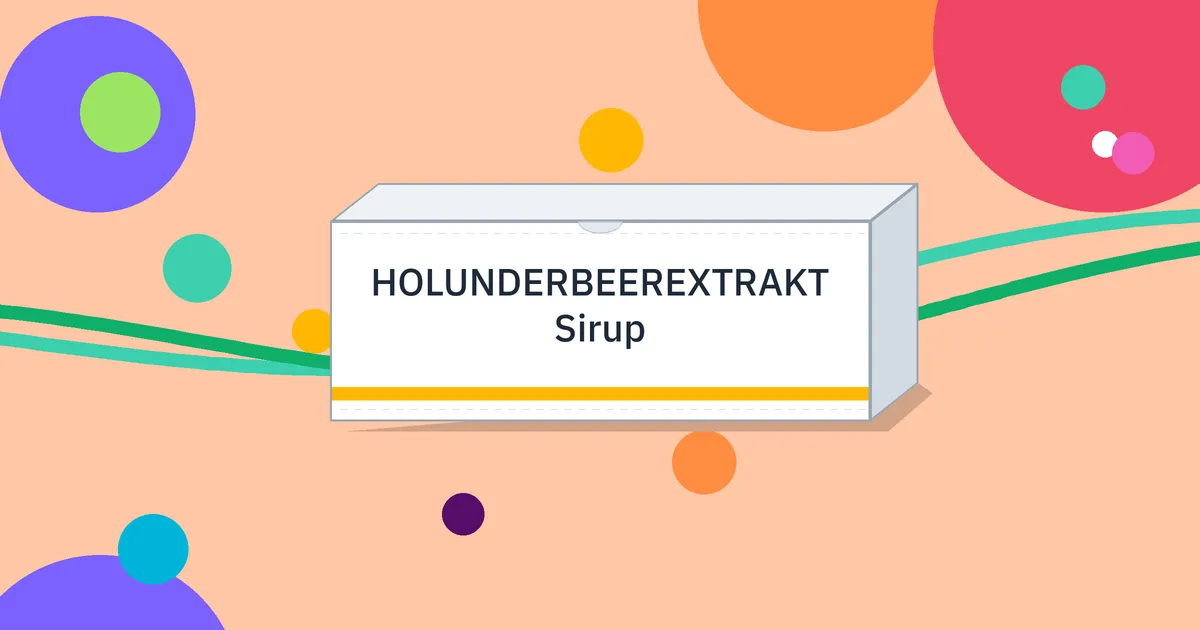 Symbolbild: Packung mit der Aufschrift HOLUNDERBEEREXTRAKT Sirup (PZN 01446092) – Verfügbarkeit und Bezug in Apotheken in Frankfurt am Main
