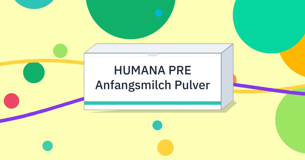 Symbolbild: Packung mit der Aufschrift HUMANA PRE Anfangsmilch Pulver (PZN 18027554) – Verfügbarkeit und Bezug in Apotheken in Frankfurt am Main