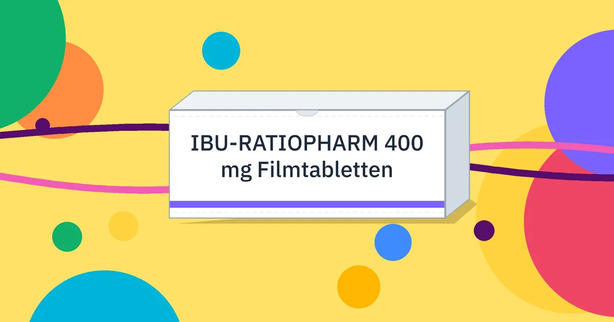 Symbolbild: Packung mit der Aufschrift IBU-RATIOPHARM 400 mg Filmtabletten (PZN 13158240) – Verfügbarkeit und Bezug in Apotheken in Frankfurt am Main
