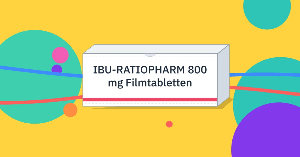 Symbolbild: Packung mit der Aufschrift IBU-RATIOPHARM 800 mg Filmtabletten (PZN 08545331) – Verfügbarkeit und Bezug in Apotheken in Frankfurt am Main