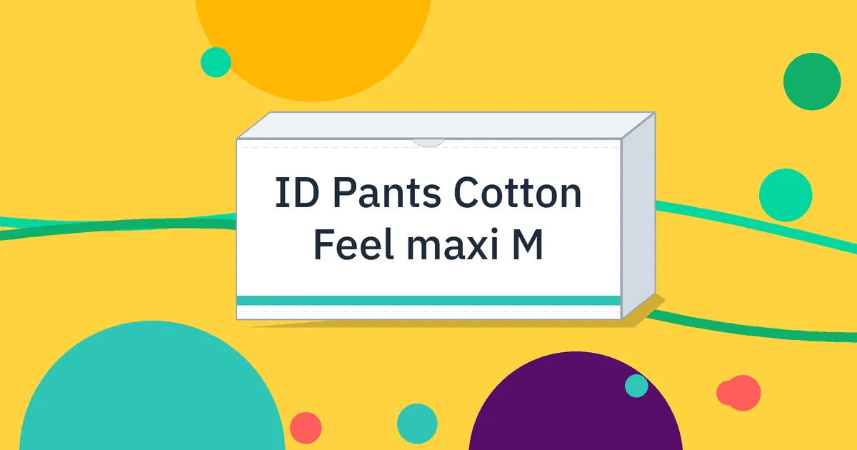 Symbolbild: Packung mit der Aufschrift ID Pants Cotton Feel maxi M (PZN 16508278) – Verfügbarkeit und Bezug in Apotheken in Frankfurt am Main