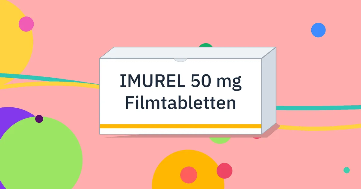 Symbolbild: Packung mit der Aufschrift IMUREL 50 mg Filmtabletten (PZN 04867291) – Verfügbarkeit und Bezug in Apotheken in Frankfurt am Main