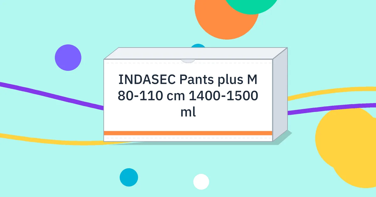 Symbolbild: Packung mit der Aufschrift INDASEC Pants plus M 80-110 cm 1400-1500 ml (PZN 09922770) – Verfügbarkeit und Bezug in Apotheken in Frankfurt am Main